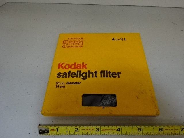 LARGE OPTICAL KODAK SAFELIGHT FILTER OPTICS AS IS AL-42 | eBay