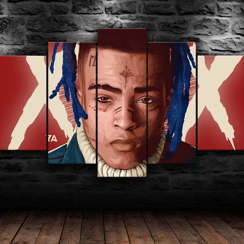 XXXTentacion American Rapper 5 Piece Canvas Wall Art Print Home Decor ...