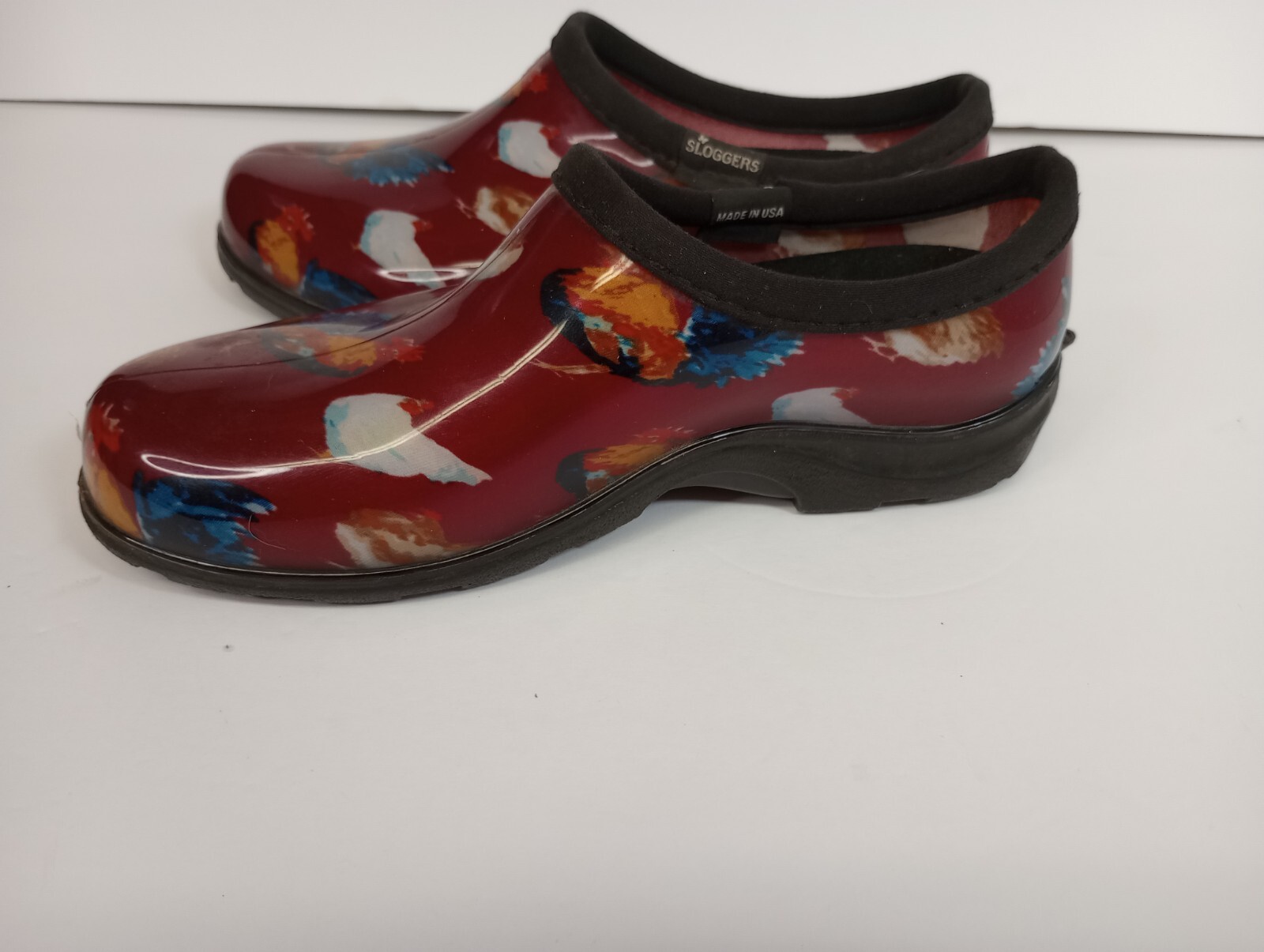 Red Sloggers Chicken & Rooster Clog Shoe Women’s 7 Ga… - Gem