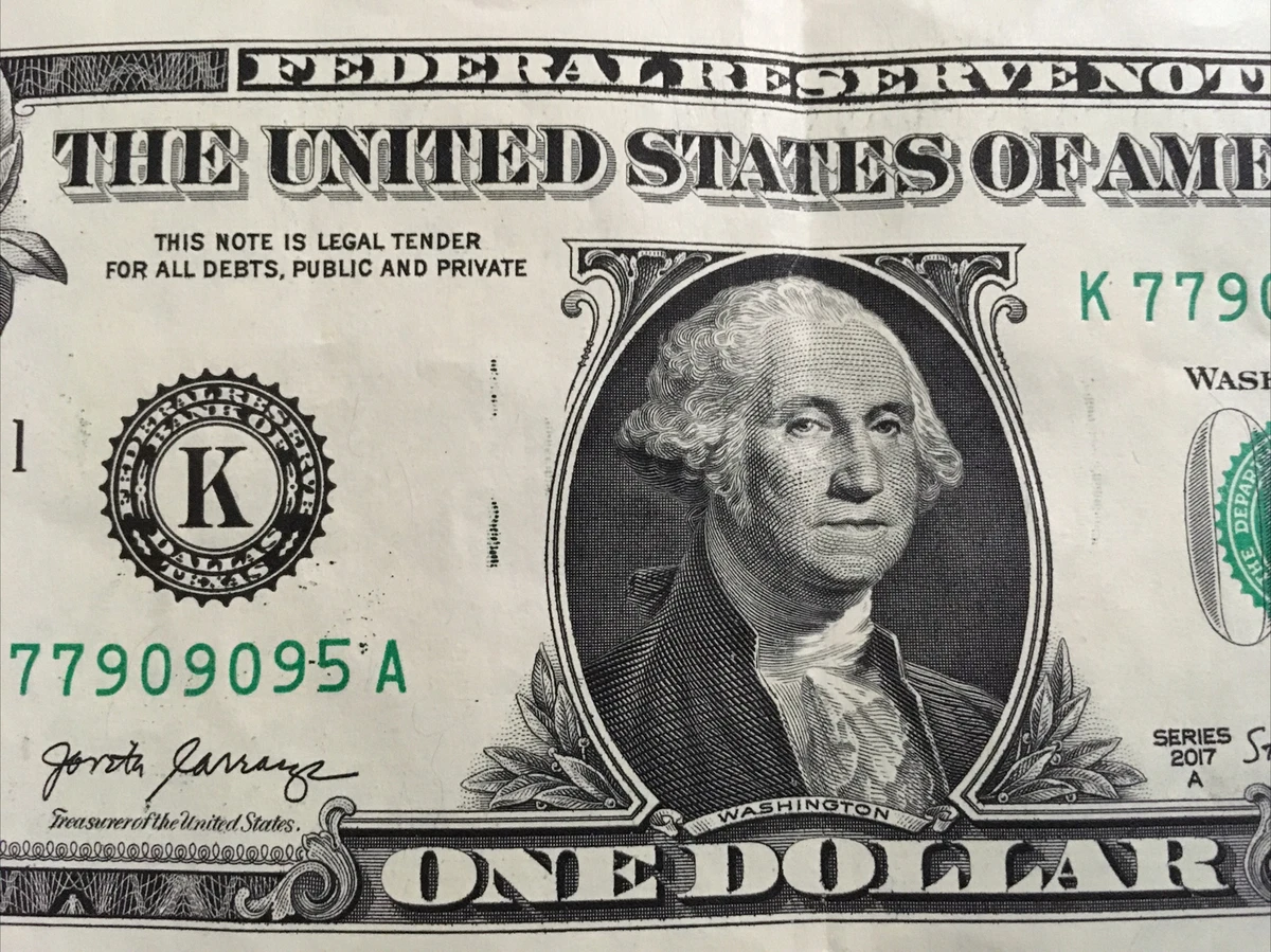 One Dollar Bill Front And Back