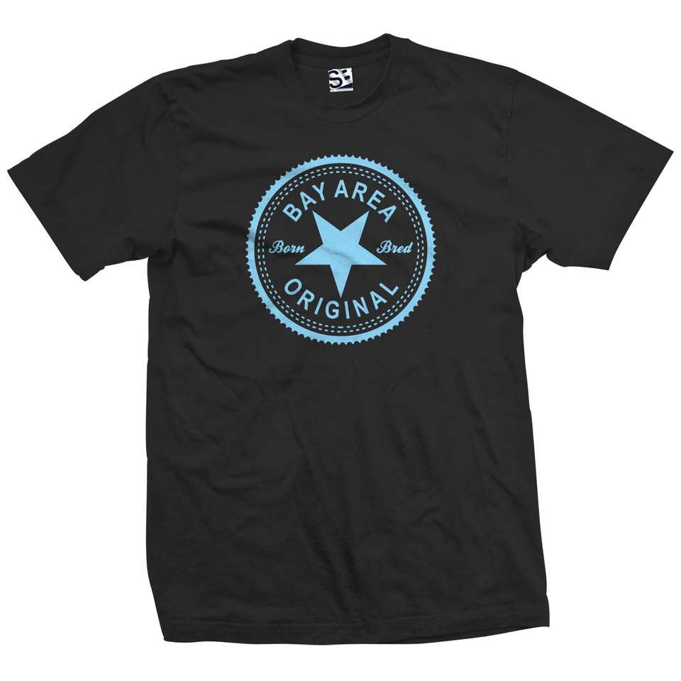 Bay Area Original Inverse T-Shirt | Born & Bred Raised in Parody Mens ...