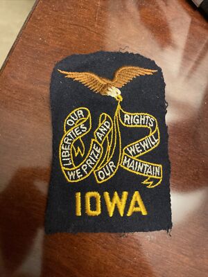 Vintage American Legion Iowa Patch RARE | eBay
