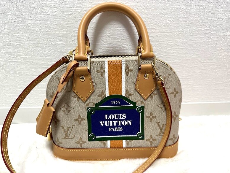 LOUIS VUITTON Alma BB Bag M23502 Beige Monopaname Crossbody LOUIS VUITTON Alma BB Bag M23502 Beige Monopaname Crossbody