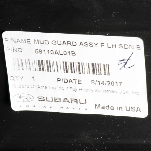 OEM 2015-2018 Subaru Legacy Front Left Fender Liner Splash Shield NEW ...