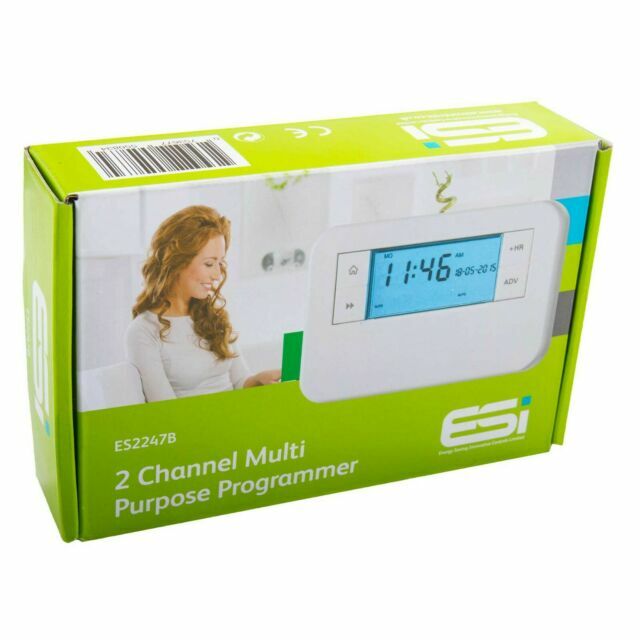 ESI ES2247B & Esrtd3 2 Channel Programmer and Thermostat for sale online | eBay