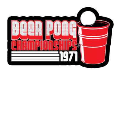2 x Large Car Stickers - beer pong championships Decal Bumper Laptop ...
