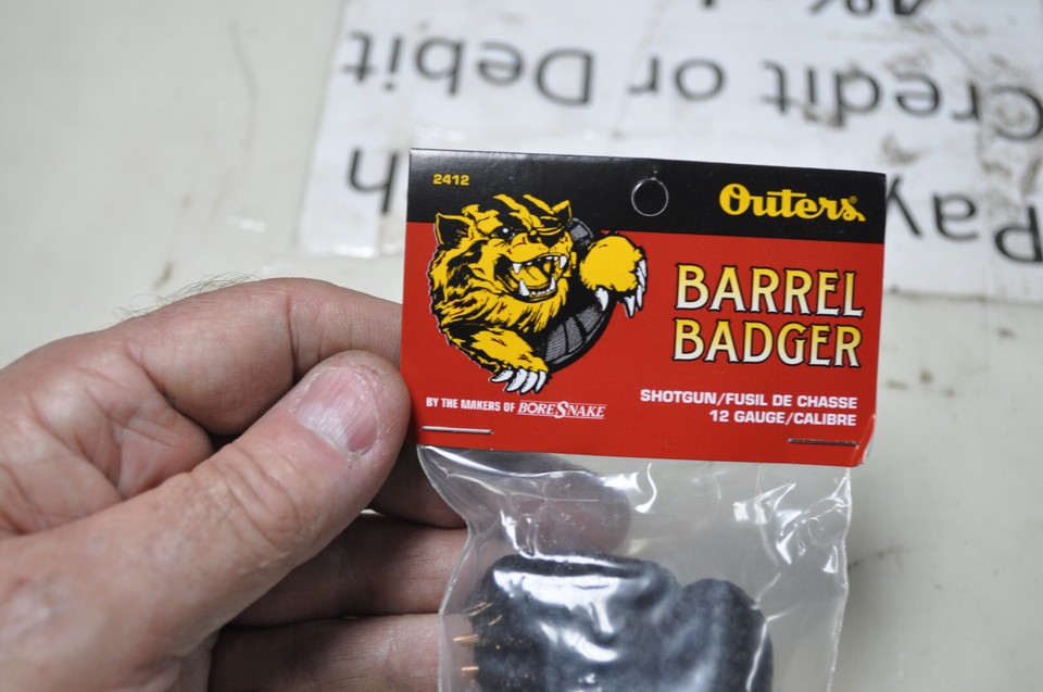 Outers 12 Gauge Barrel Badger Bore Snake Cleaner Pull Thru , New! | eBay