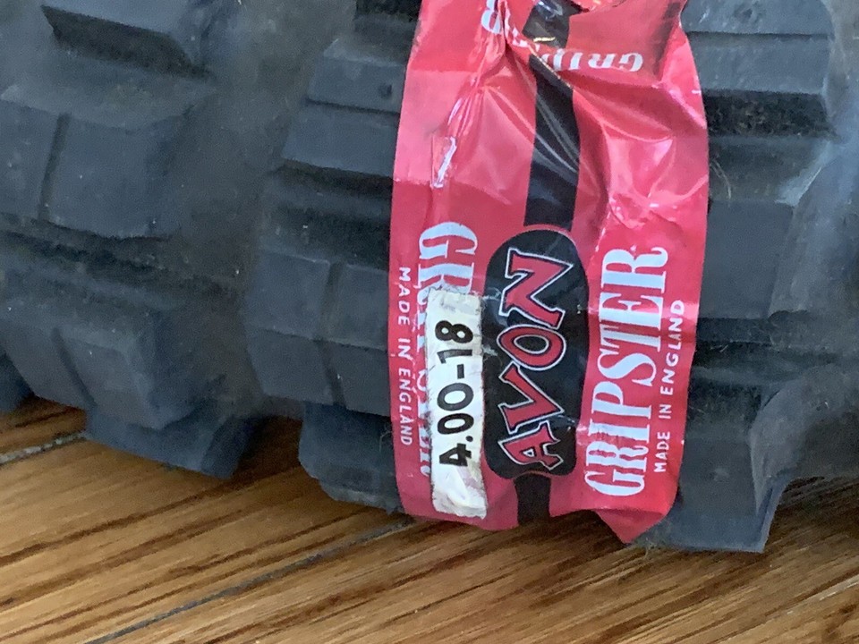 NOS Avon New Gripster Tires - 4.00 - 18, Made in England | eBay