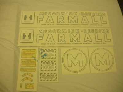IHC McCormick Deering Farmall M Late Tractor Decal Set VINYL Cut | eBay