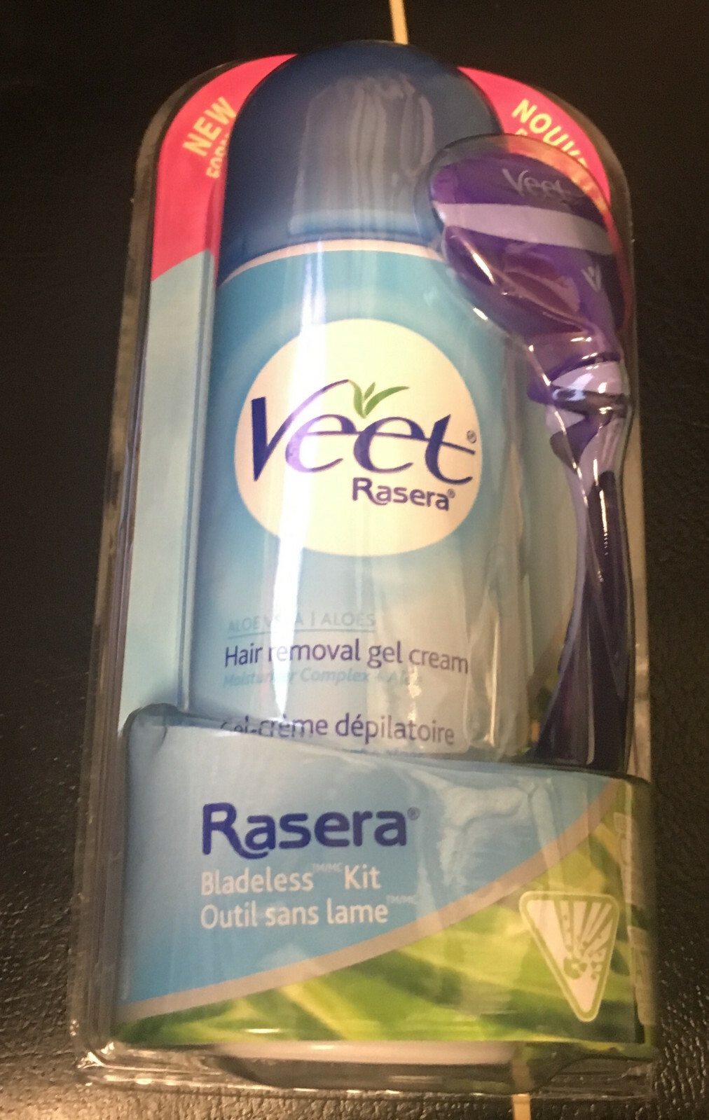 ( 3 ) Veet Rasera Bladeless Hair Removal Gel Cream Kit-Aloe Vera 5.1 oz ...