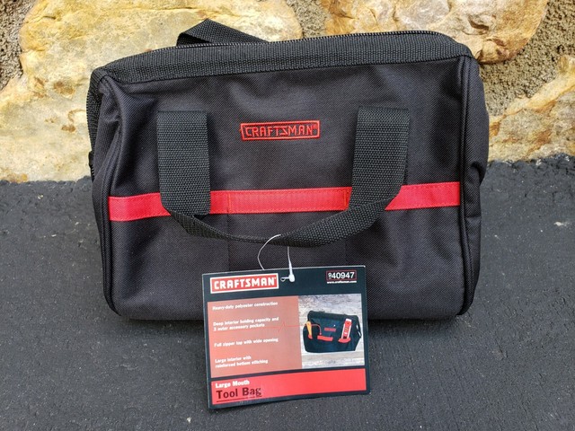 CRAFTSMAN BLACK ZIPPERED TOOL BAG - for sale online | eBay