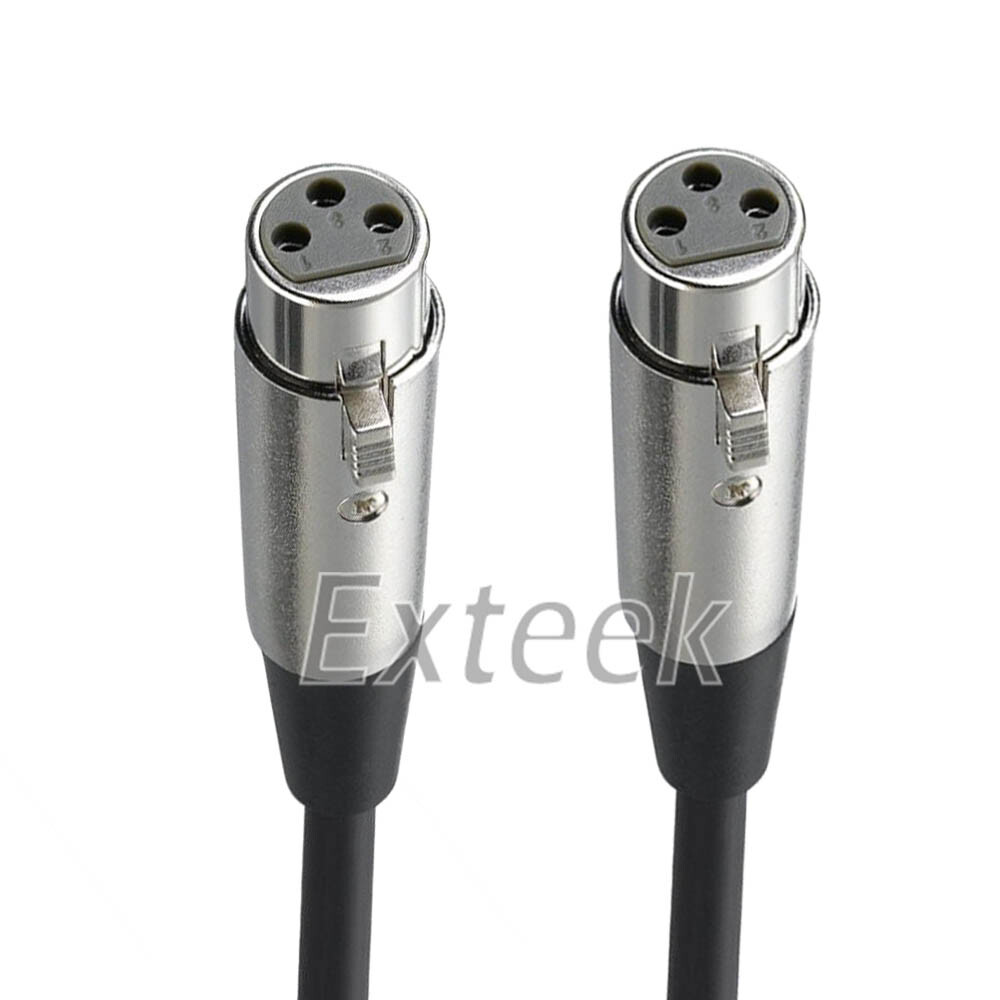 Microphone Mic Cable Audio XLR Female to Female Extension Balanced 3 ...