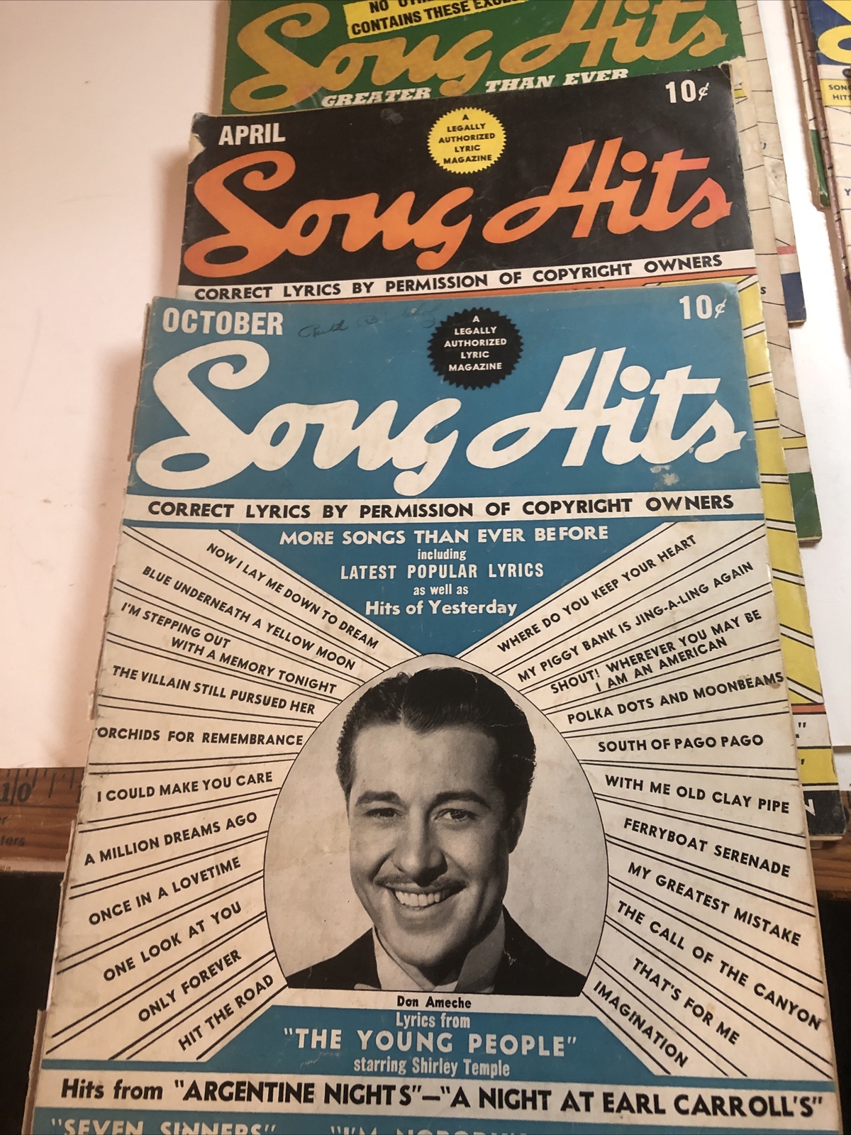 Mixed Lot Of (9) Vintage Song Hits Magazine | eBay
