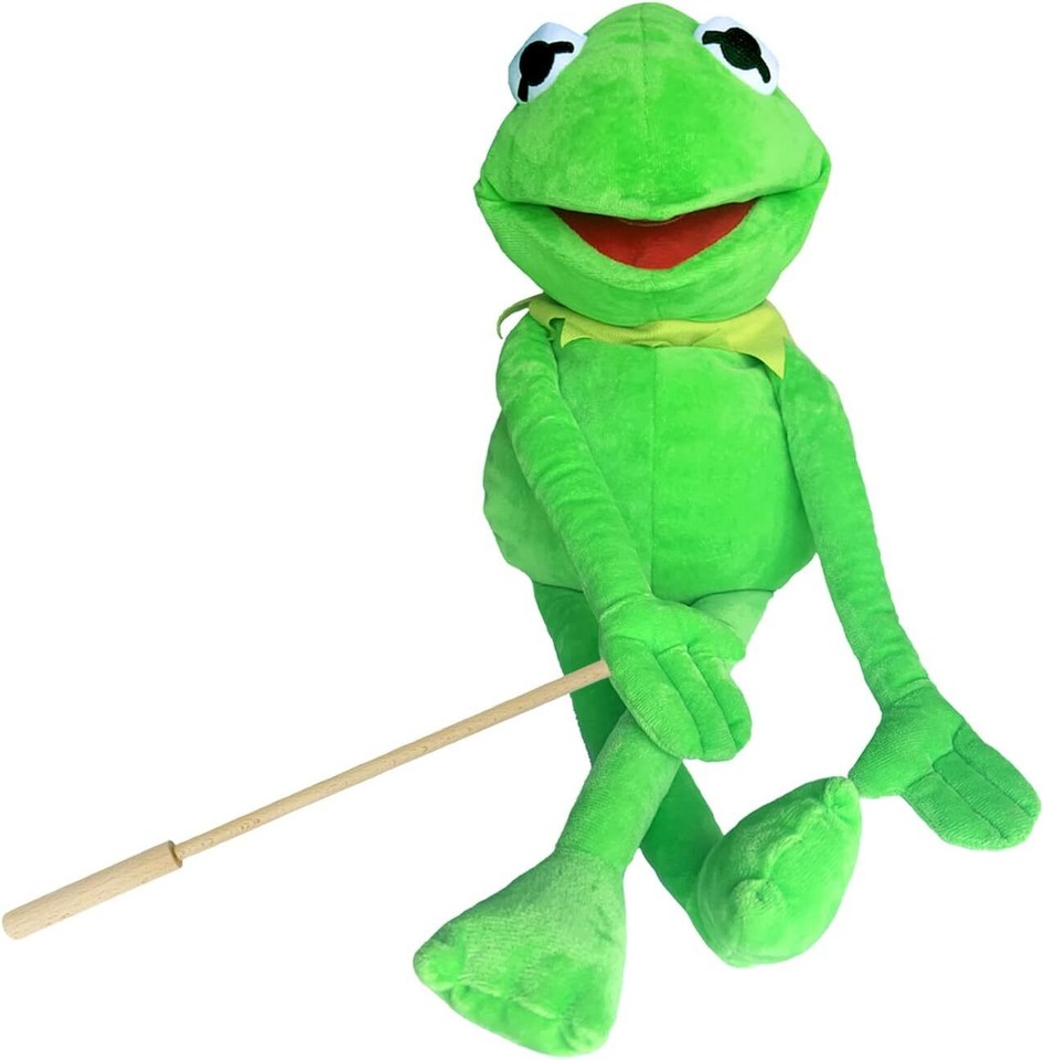 Kermit Frog Puppet with Detachable Control Wooden Rod, The Puppet Movie ...
