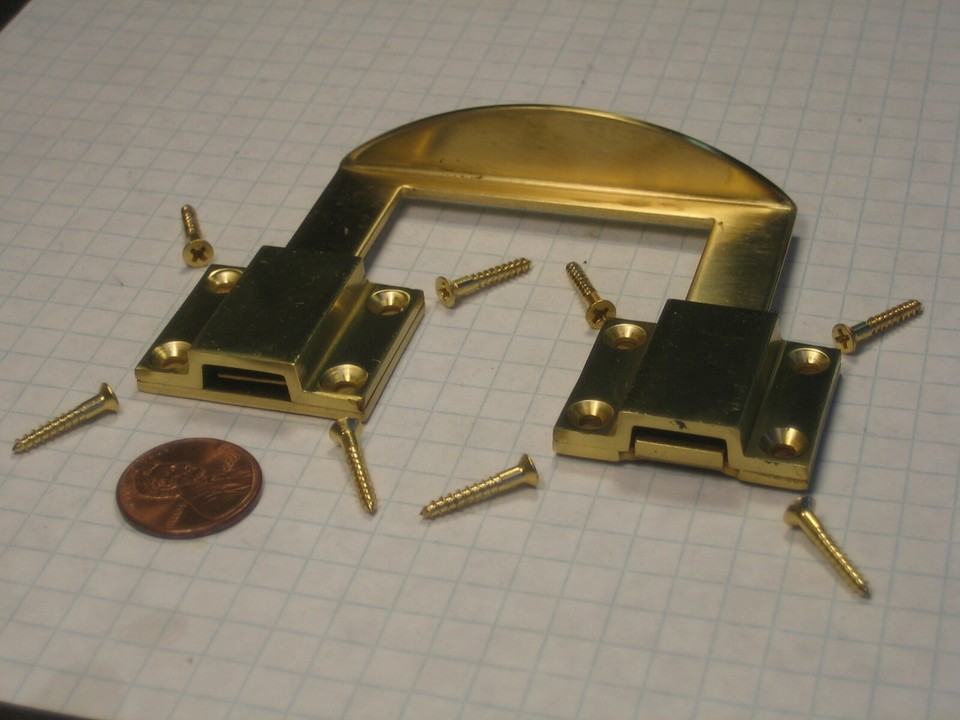 ANTIQUE TABLE LEAF LOCKS FOR EXTENSION TABLES, SOLID BRASS, POLISHED ...