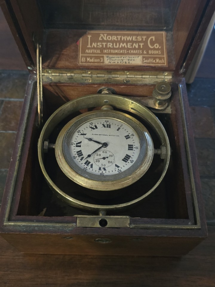 Vintage Elgin Chronometer Northwest Instrument Co. Working | eBay