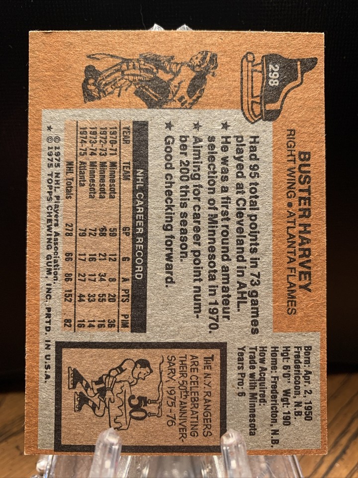 1975-76 Topps #298 Buster Harvey | eBay