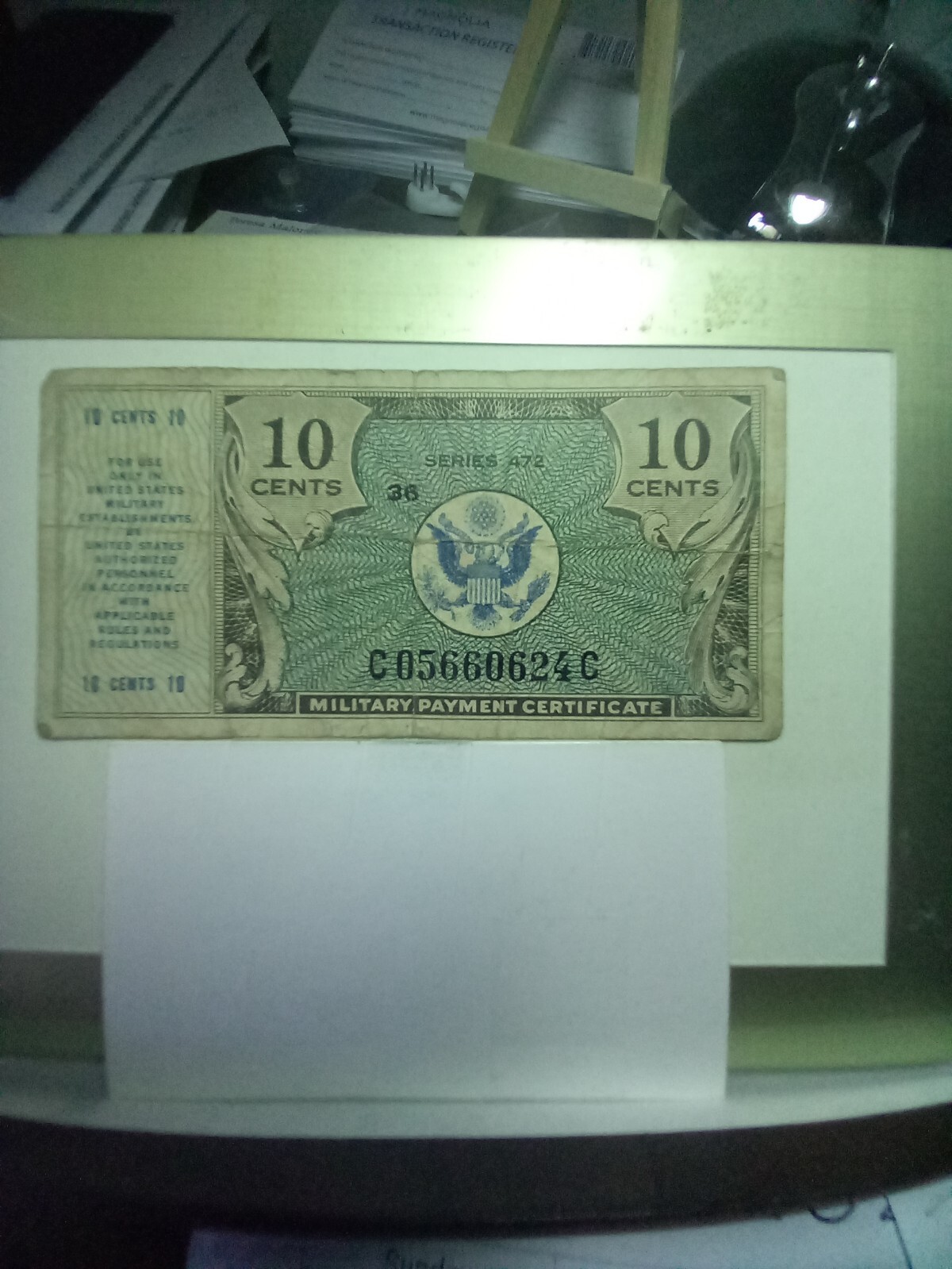 United States Military Scrip 10 Cents 1948 | eBay