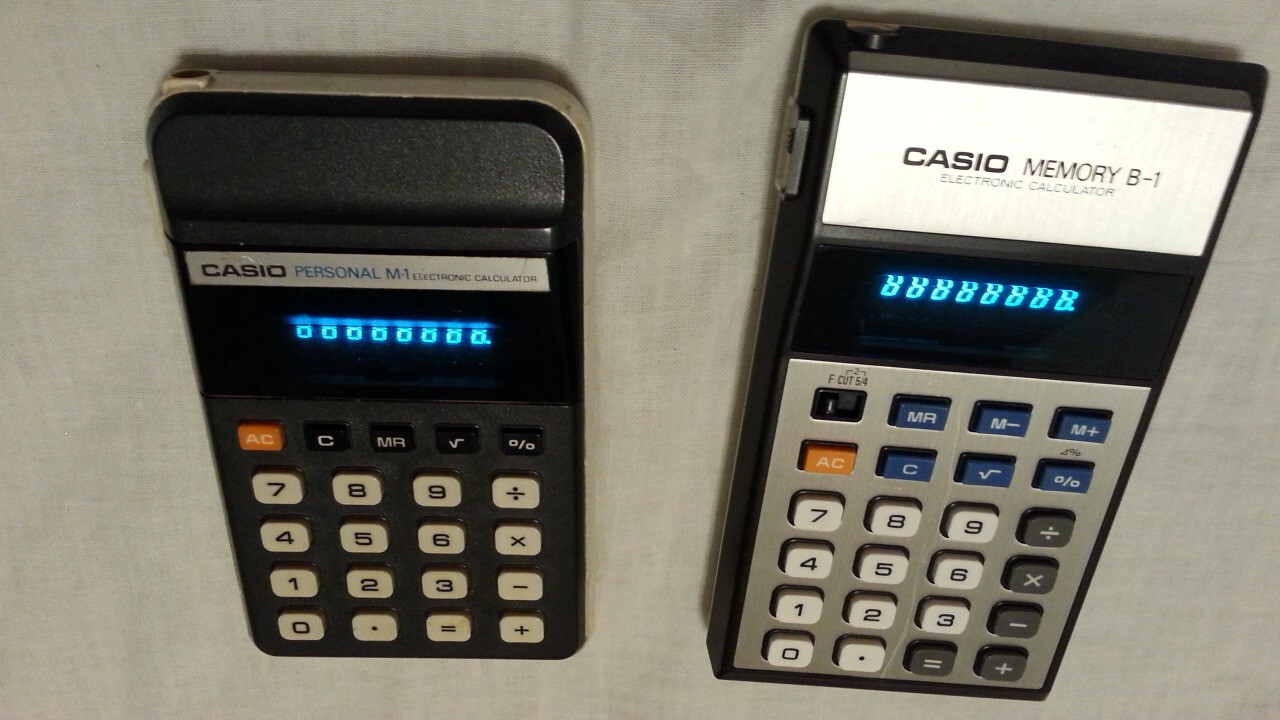 2 x Vintage CASIO calculator from 1970s | eBay UK