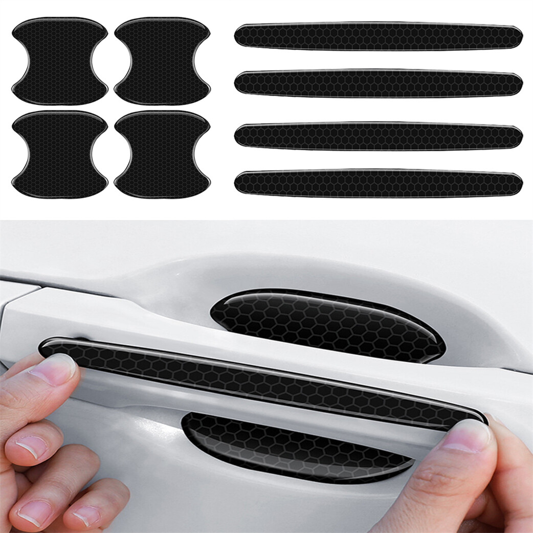 8Pcs Auto Car Door Handle Bowl Cup Scratch Protector Covers Guard Film ...