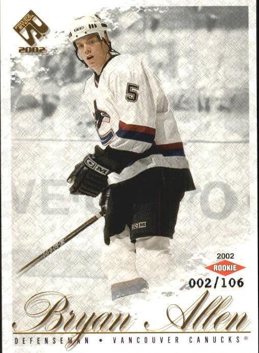 2001-02 Pacific Private Stock - Bryan Allen #110 Gold /106 for sale ...