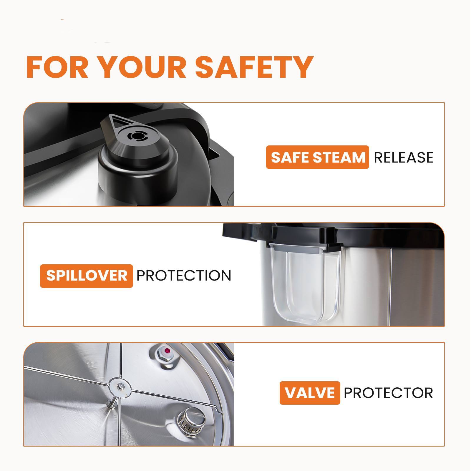 8 QT Electric Pressure 16-in-1 Multi-Functional Digital Cooker ...