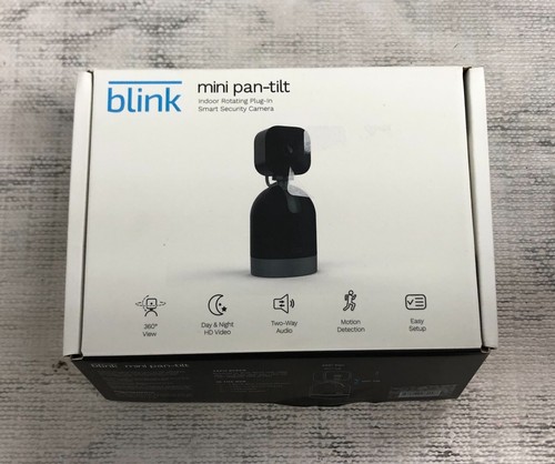 Blink Mini Pan-Tilt Rotating HD Indoor Wired Smart Security Camera 2 ...