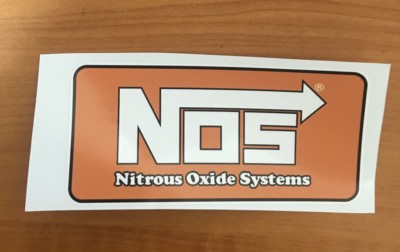 NOS Nitrous Oxide Sticker Holley Carby Hotrod toolbox mancave beer ...