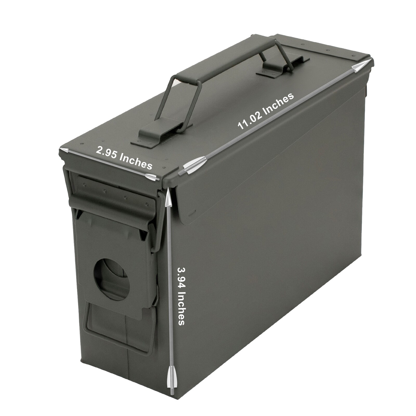 Metal Stainless Steel Ammunition Box Waterproff 30 Caliber Ammo Storage ...