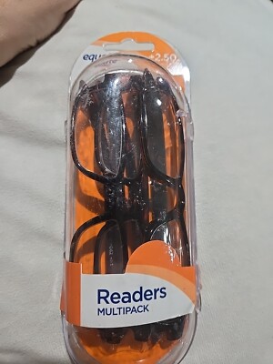 3 Equate Women s Multipack Readers with Case Orange +2.50 tradition | eBay