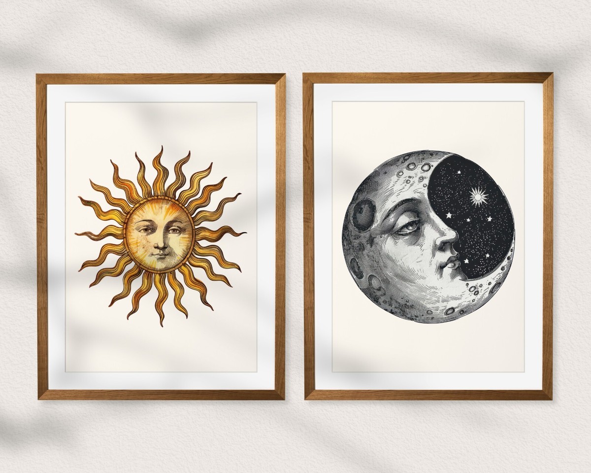 Vintage Moon Face Images