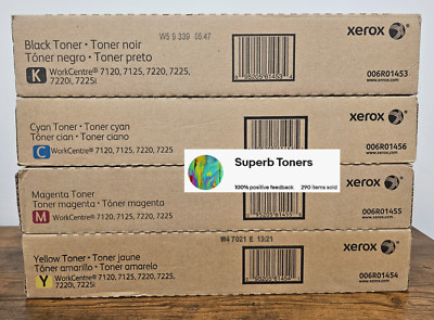 Genuine Xerox New Toner SET 006R01453 006R01454 006R01455 006R01456 ...