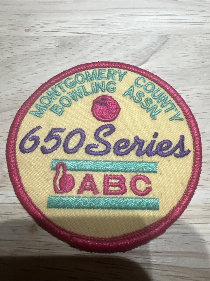 Vintage Montgomery County Bowling Assn. Patch ABC 650 Series 3" | eBay