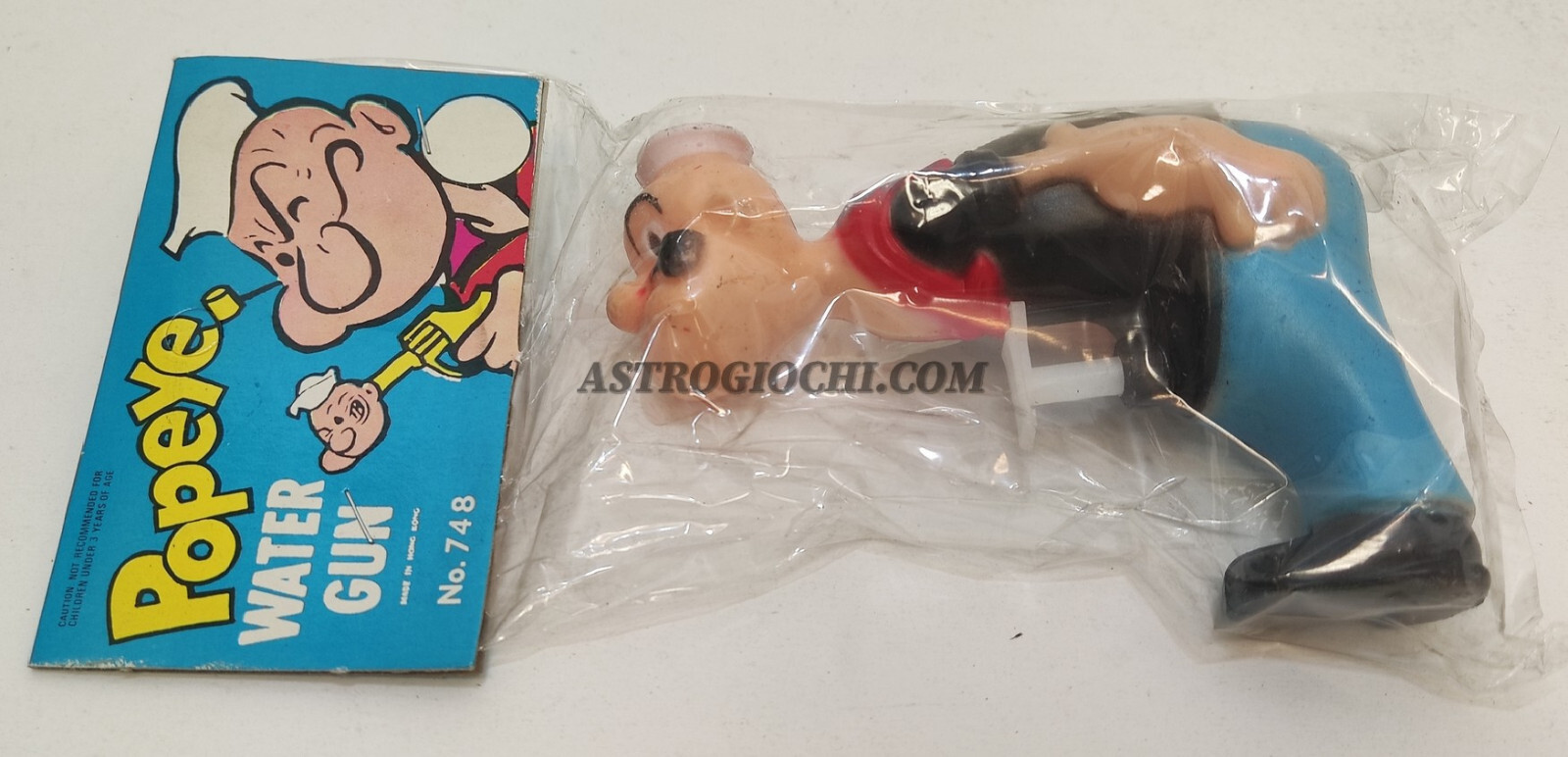 POPEYE WATER GUN VINTAGE '70 BRACCIO DI FERRO PISTOLA ACQUA NEW IN ...