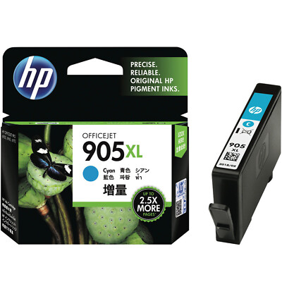 GENUINE HP 905XL Cyan Ink Cartridge Toner J7K33A J7K34A 6950 6960 6970 ...