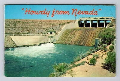 NV-Nevada, Howdy from Nevada, Rye Patch Dam, Vintage Postcard | eBay