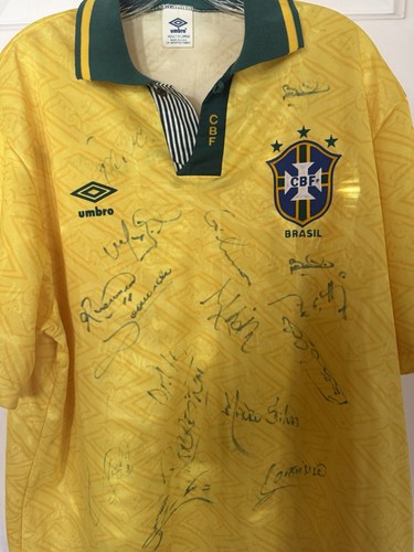 Brazil Shirt Signed By The 1994 World Cup Champions In Great Condition ...