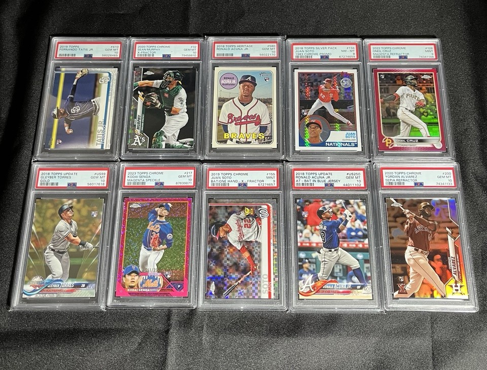 HUGE Lot 50 High-Graded Baseball Card Collection Mostly PSA Slabs -BIG ...
