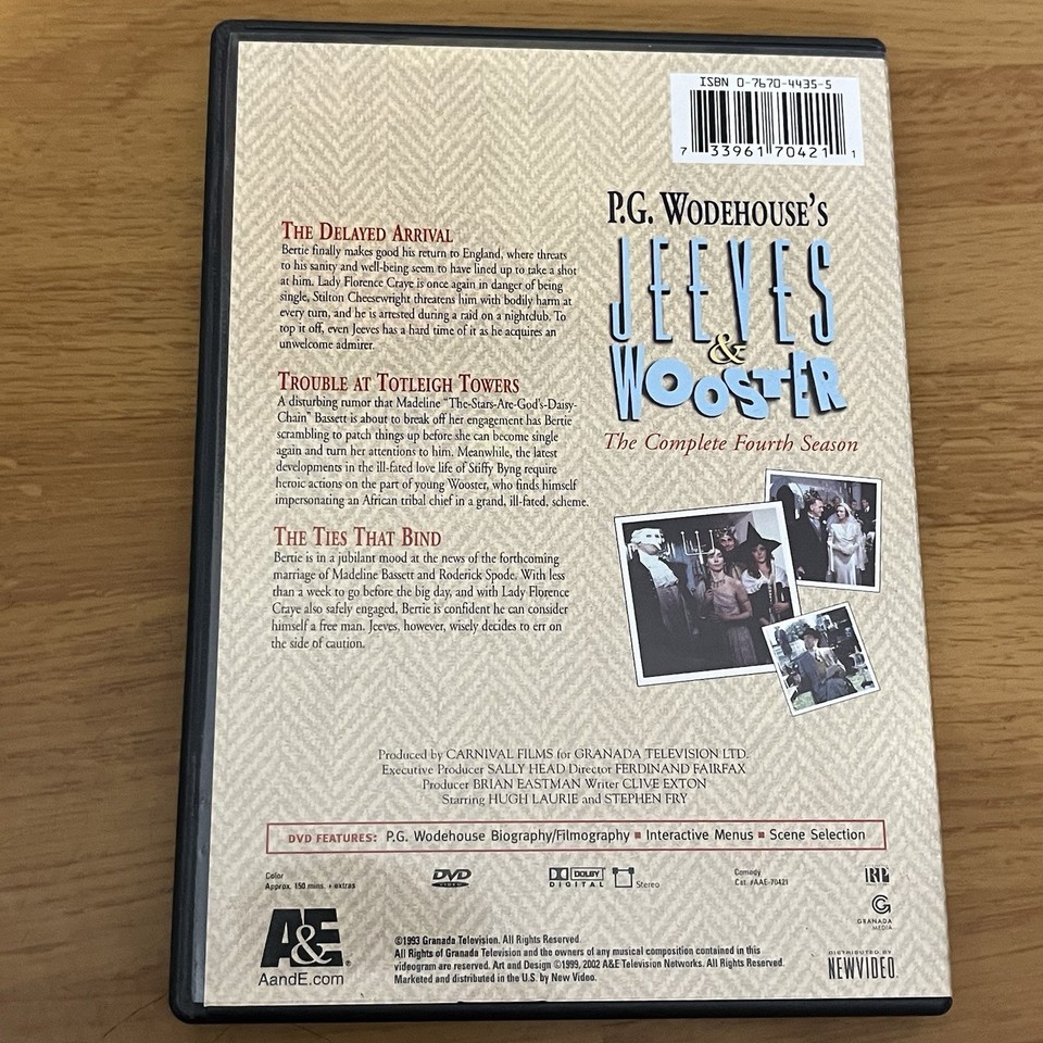 Jeeves & Wooster Fourth Season Volume One (DVD, 2002) — | eBay
