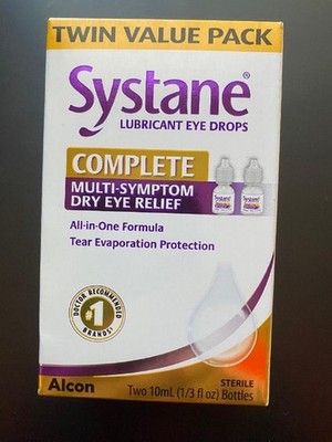 Systane Complete PF Multi-Symptom Dry Eye Relief Drops - Twin Pack, Exp ...