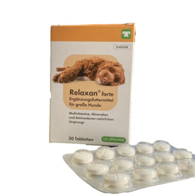 Relaxan forte 30 Tabletten von cp pharma für große Hunde gegen Stress ...