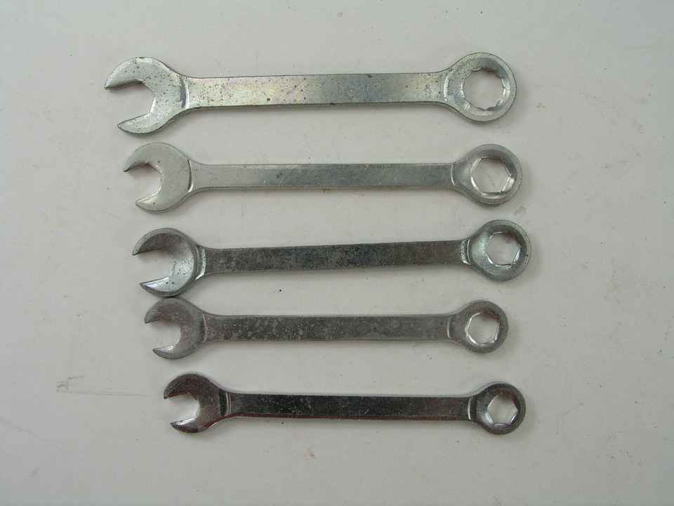 5pc Mini Wrench Set, Inch Sizes 7/32 to 5/16 Made in USA | eBay