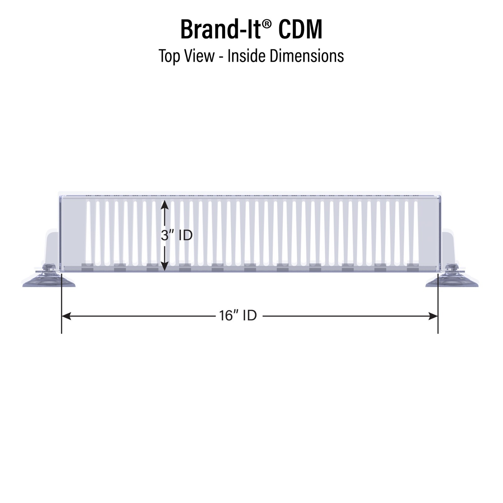Brand-It Suction Cup Display Glass Door Merchandiser for Stores (Pack ...