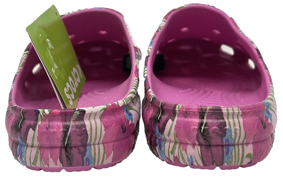 Crocs Freesail Hibiscus Clog Women's 10 Pink/Floral NEW | eBay