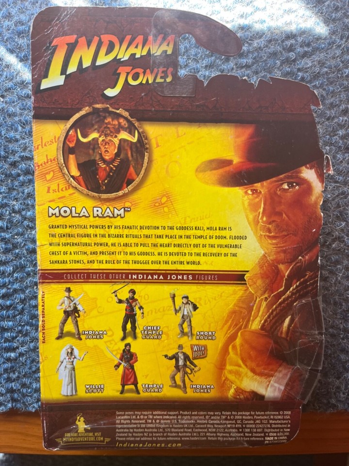 Mola Ram 3.75" 2008 Hasbro Unopened Action Figure Indiana Jones Line | eBay