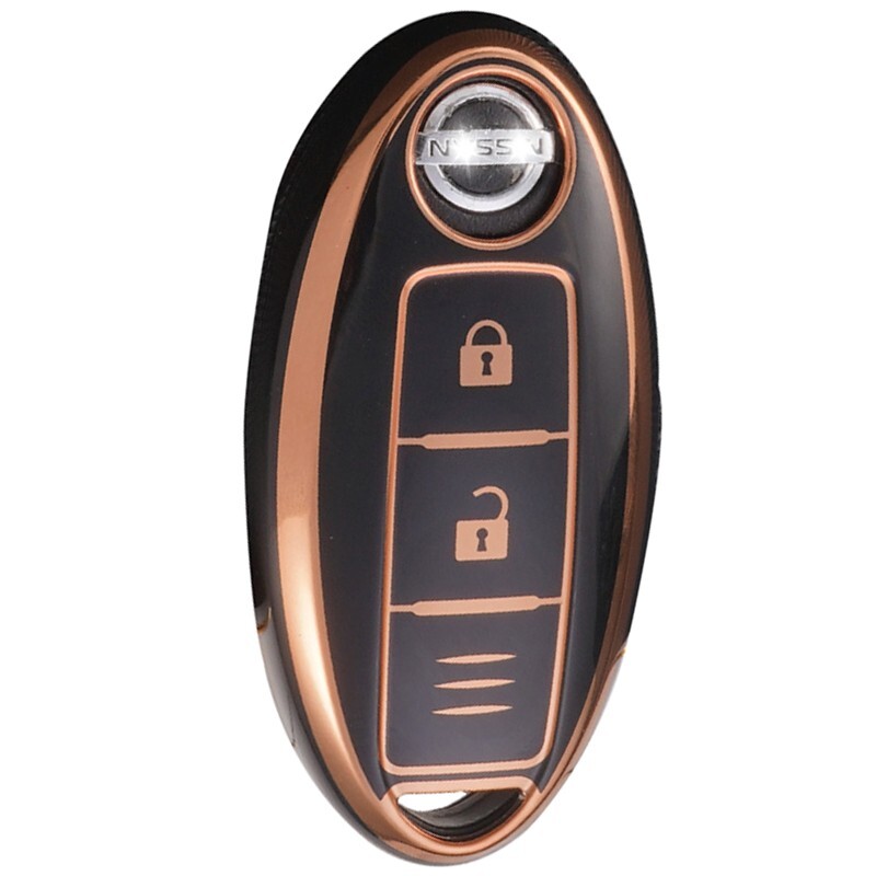 Fit Nissan Pathfinder Frontier 2 Button Remote Key Fob TPU Case Cover ...
