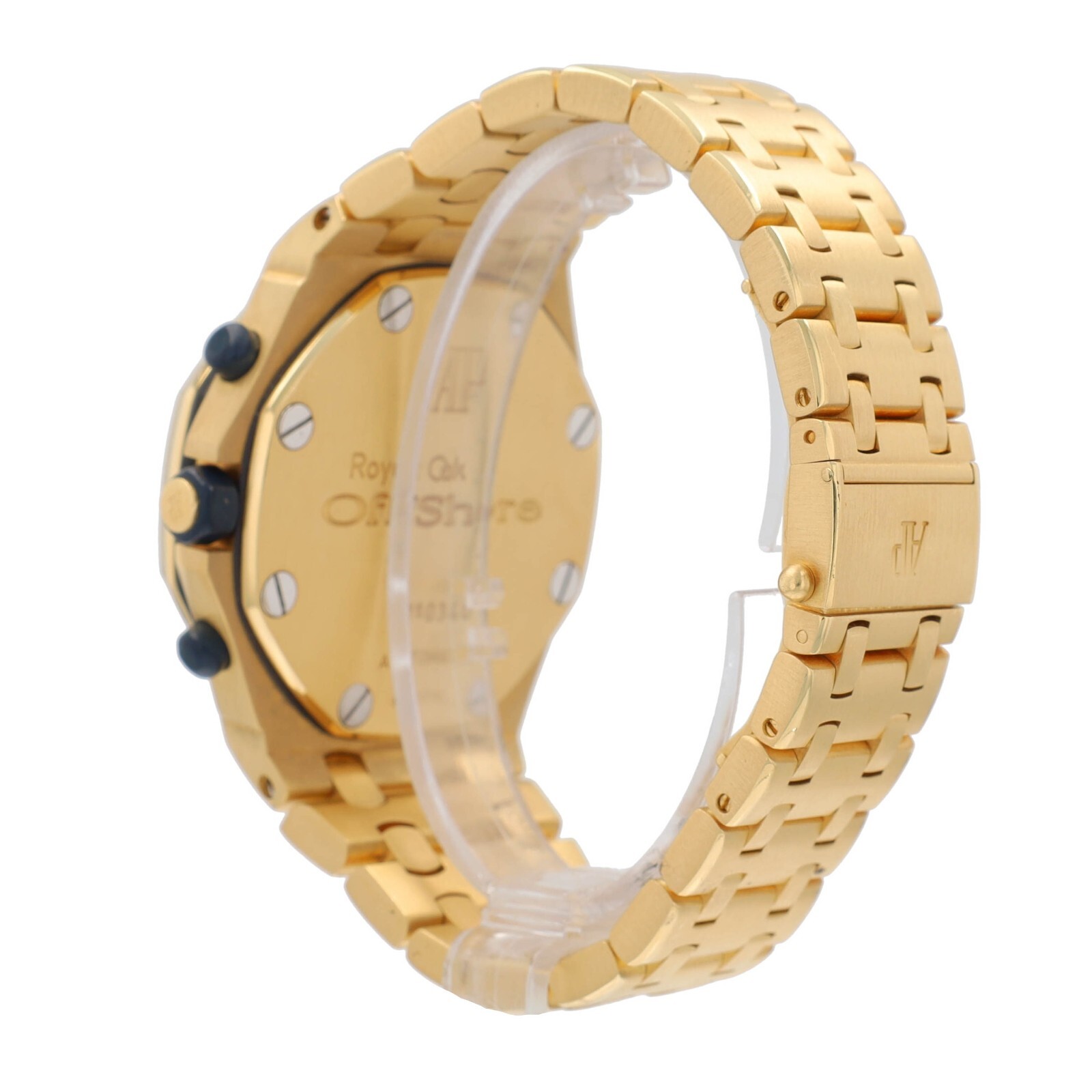 Audemars Piguet Mens Watch "Brick" Solid 18K Yellow Gold Black 41mm ...
