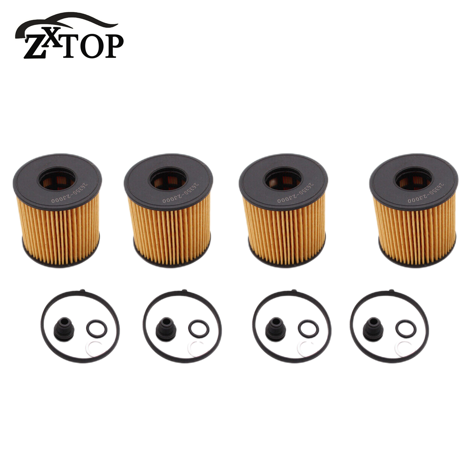 Set of 4 Oil Filter Pack For 2021-2022 Hyundai Elantra Sonata 2.0L ...
