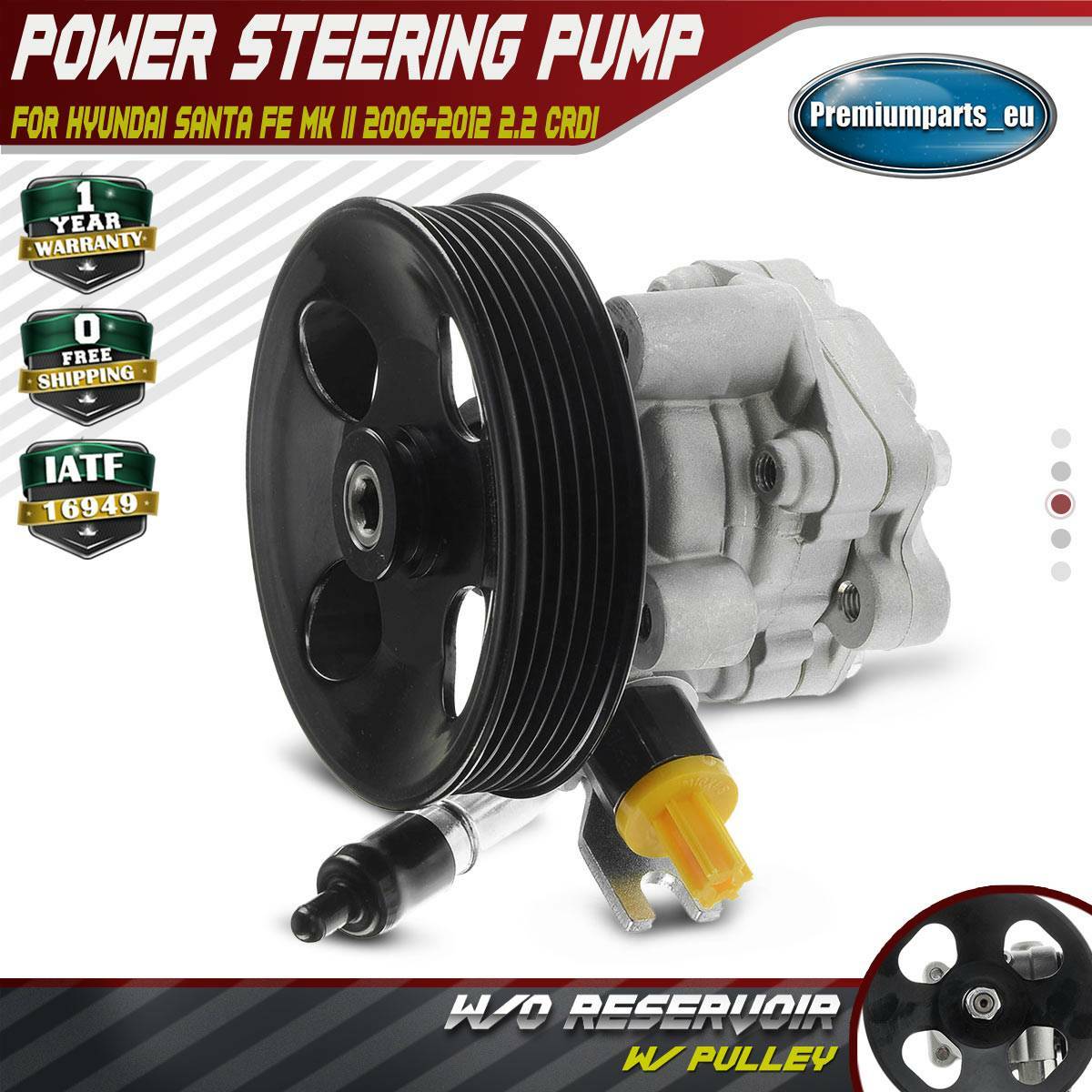 Power Steering Pump for Hyundai Santa Fe MK II 2006-2012 2.2 CRDi 57100 ...