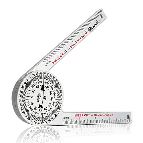Miter Saw Protractor with Angle Finder Rulers for Professional ...